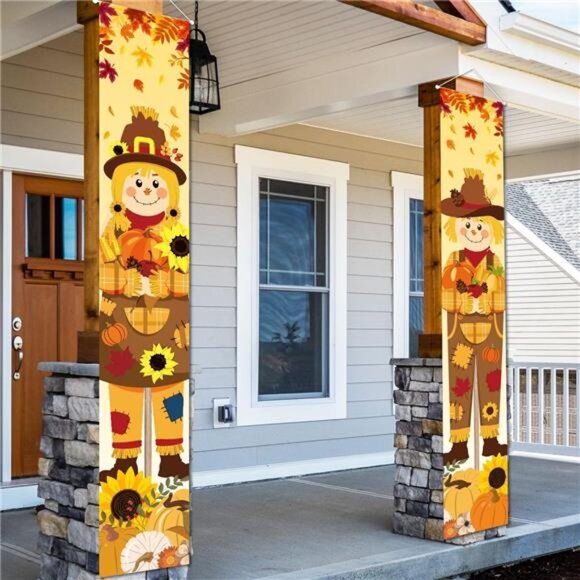 Holiday | Fall Decorations Porch Sign Banner Thanksgiving Harvest ...